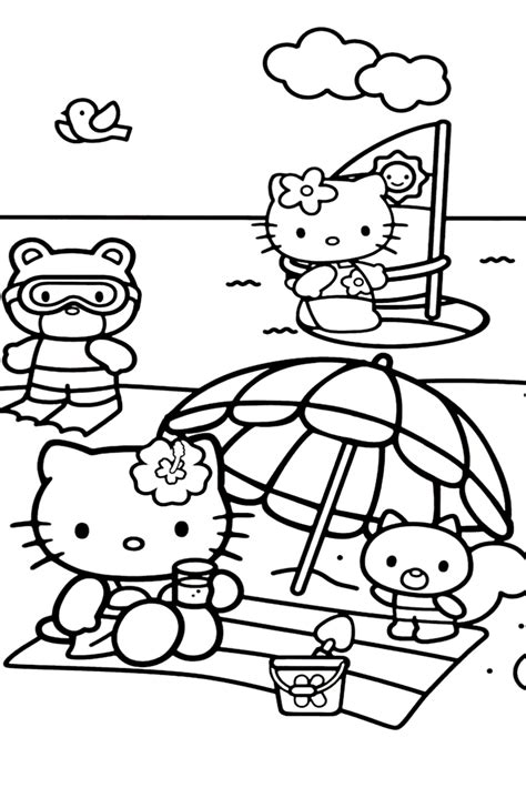 30 Gambar Mewarnai Hello Kitty Terbaik Inspirilo