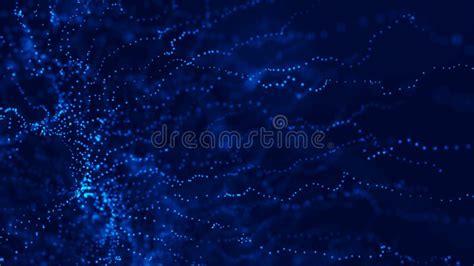 Wave 3d Big Data Visualization Data Technology Background Abstract