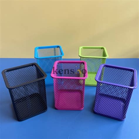 Jual Kensho Pen Stand Besi Segi Pen Holder Kotak Pen Organizer