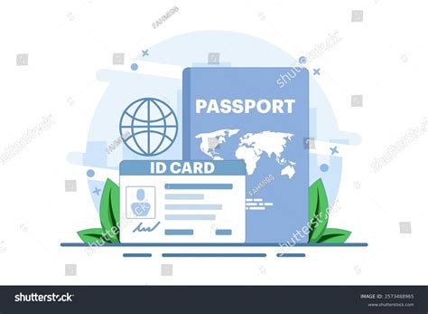 Smart Id Card Concept Digital Passport Stock Vector Royalty Free 2573488965 Shutterstock