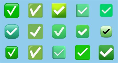 White Heavy Check Mark Emoji Copy And Paste Emoji Stock