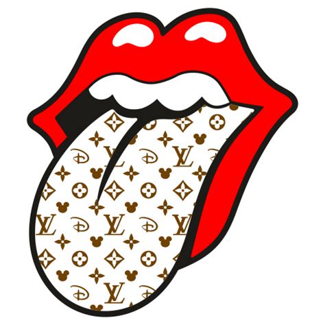 Rolling Lips Lv Disney Pattern Svg Download Rolling Lips Lv Disney