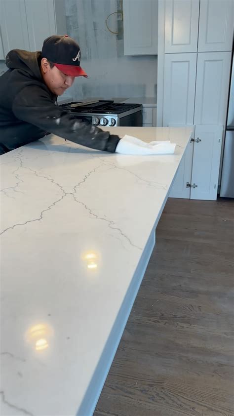 Take A Look At This Stunning Quartz Countertop Just Putting The Final