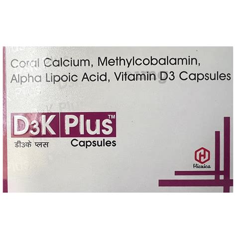 D3k Plus Capsule Buy Strip Of 100 Capsules At Best Price In India 1mg
