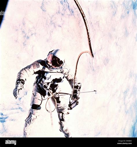 Astronaut Edward H White II During E V A Gemini IV June 3 1965