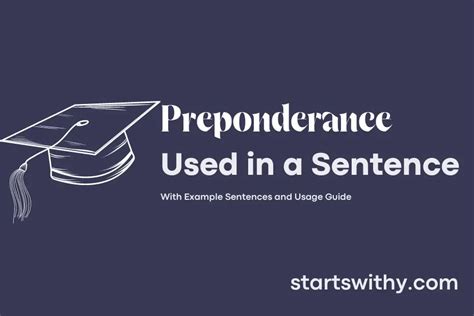 Preponderance In A Sentence Examples 21 Ways To Use Preponderance
