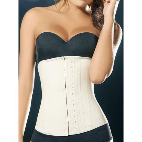Corset Waist Training Latex Beige
