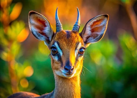 Adorable Dik Dik Antelope Exquisita Fotografía De Close Up De Pequeños