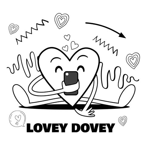 Free Valentines Day Cartoon Drawing Template To Edit Online