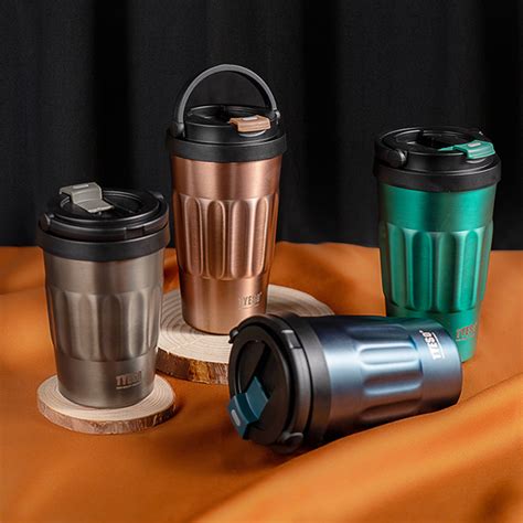 Tyeso Coffe Mug Vakumlu Paslanmaz Çelik Taşıma Kulplu Tyeso Türkiye