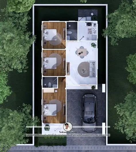 P-1470-NordicHouse บ้านสำเร็จรูป แบบบ้านนอร์ดิก บ้านชั้นเดียว