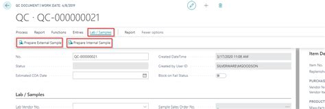 how to create internal external samples