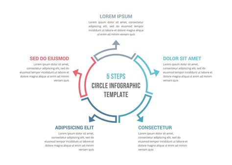 Circulo Infografia Cinco Elementos 48680559 Vector En Vecteezy