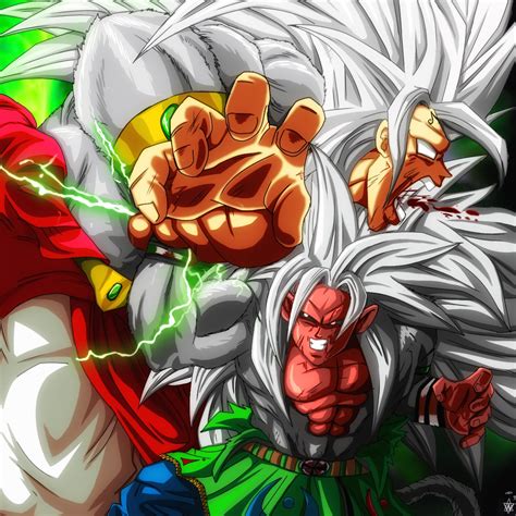 Goko Ssj 5 Vs Majin Broly Ssj 5 By Portasupergpko On Deviantart