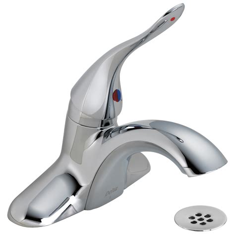 Single Handle Centerset Lavatory Faucet In Chrome 516lf Hdf Delta Faucet