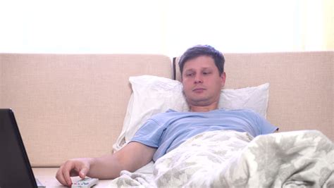 Stock Video Clip Of Young Man Spending A Day In Bed Shutterstock