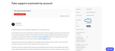 Discord Support Is Just Canceling My Ticket Personally Now With Actual