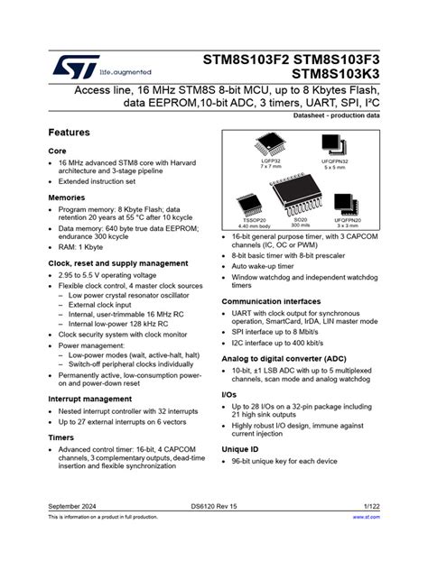 Stm8s103f2 Stm8s103f3 Stm8s103k3 Pdf
