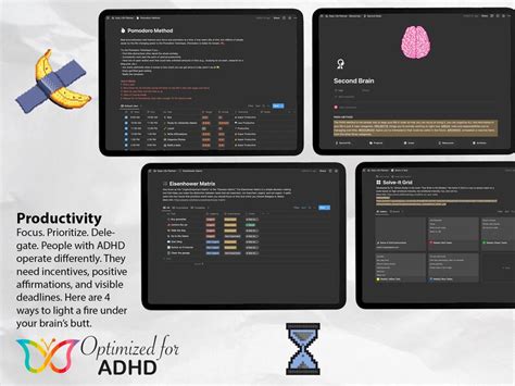 Adhd Aesthetic Notion Dashboard Neurodivergent Planner Etsy