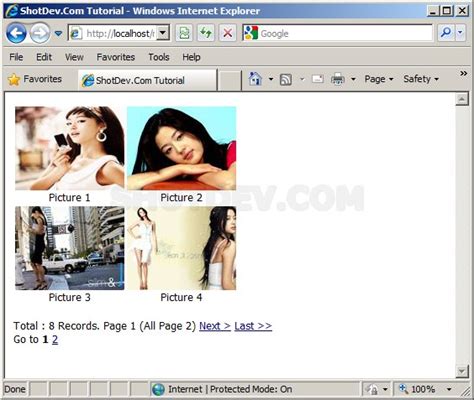 How To Use Asp And Sql Server Display Multiple Column And Paging