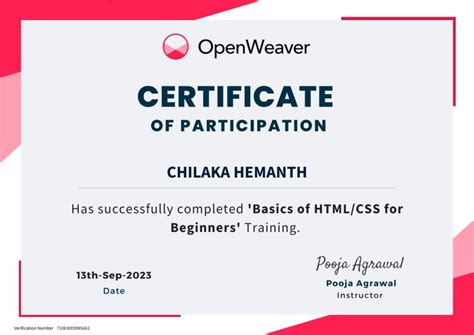 Chilaka Hemanth On Linkedin Open Weaver Html Css