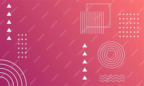 Premium Vector Geometric Abstract Composition Of Simple Geometric Shapes On A Purple Gradation