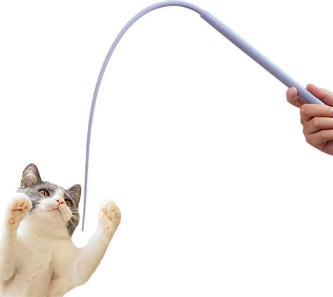 Amazon 猫 玩具 鼠の尻尾 シリコン、シリコン猫からかいポール、室内猫用の猫用おもちゃ、ネズミの尻尾 猫用おもちゃ、猫の杖のおもちゃ