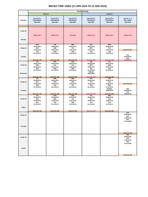 Iit Jee Time Table 15 Apr 21 Apr Pdf