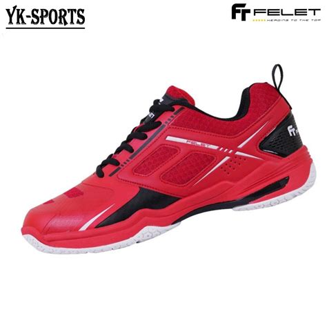 Sepatu Badminton Felet F Unit Red Sepatu Felet F Unit Lazada Indonesia
