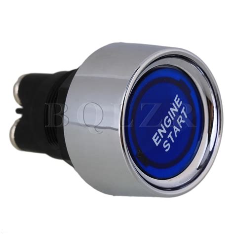 Dc12 24v Car Engine Start Push Button Switch Blue Pattern Ignition