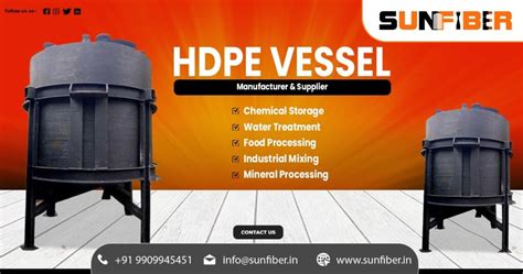 Supplier Of Hdpe Vessels In Bangalore Sunfiber
