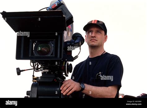 Steven Soderbergh Us Film Director On Set Of Warners Oceans 11 In
