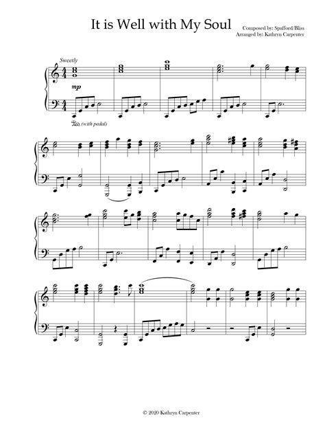 Hymn Sheet Music For Piano