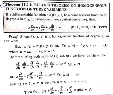 EULER S THEOREM Theorem Proof Some Example