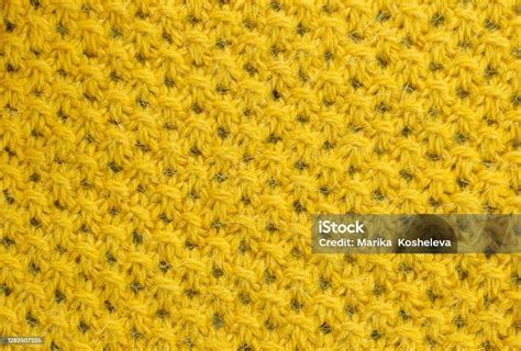 Tekstur Kain Wol Rajutan Warna Kuning Untuk Wallpaper Dan Latar