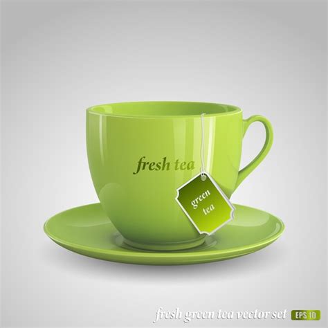 Tasse De Thé Vecteur Premium