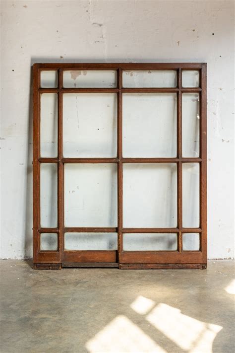 Reclaimed Window With Sliding Panel 8999 Retrouvius