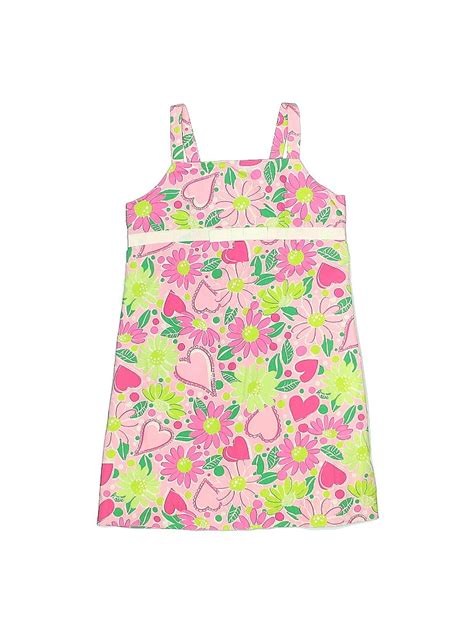 Lilly Pulitzer 100 Cotton Floral Pink Dress Size 6x 21 Off Thredup