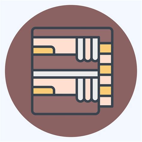 Premium Vector Icon Train Bed Related To Train Station Symbol Color