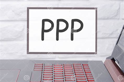 Paycheck Protection Program Ppp An Inscription On A Magnetic Board Hanging On A Brick Wall Stock