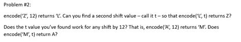 Solved Problem 2 Encode Z 12 Returns L Can
