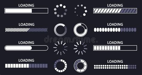 Load Indicator Loading Status Bar Round Buffer Download Progress And