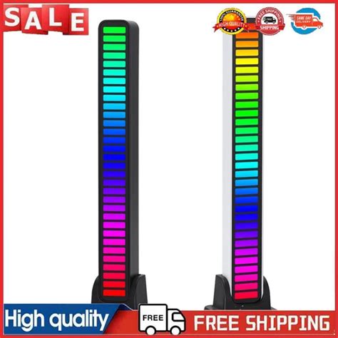 rgb colorful 32 led voice activated pickup rhythm light bar music