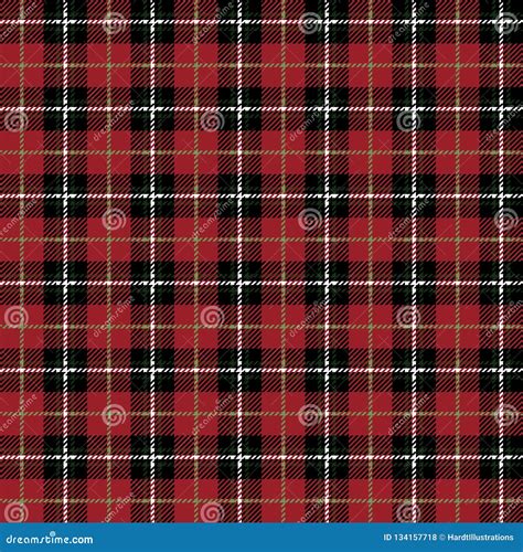 Christmas Buffalo Plaid Seamless Pattern Stock Vector Illustration Of