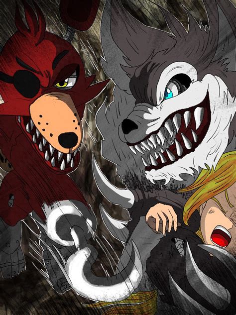 Teh Twisted Ones Foxy Vs Twisted Wolf！！ Rfivenightsatfreddys