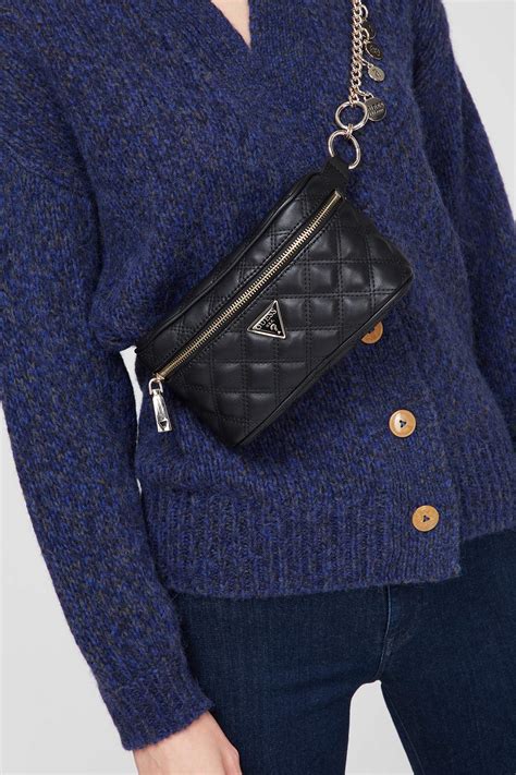 Женская черная поясная сумка Guess HWVG76.79800;BLA — Ultrashop