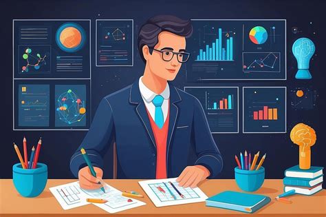 Premium Photo Illustration Of A Teacher Using Ai Algorithms For