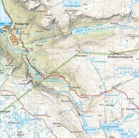 Hardangervidda Vest Trolltunga And Folgefonna Hiking Map Calazo Bd 120