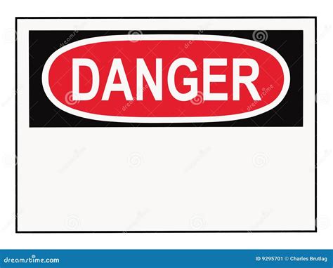 Danger Warning Sign Stock Image Image Of Caution Hazard 9295701