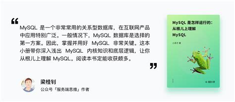 mysql 是怎样运行的：从根儿上理解 mysql 小孩子4919 掘金小册